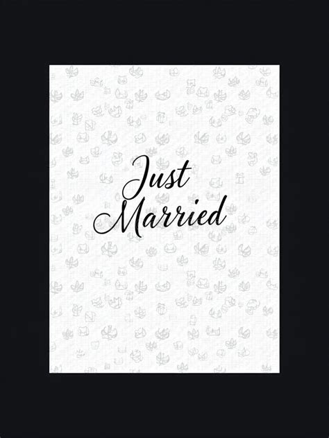 Parametric Wedding Card With Just Married Text And Algorithmic Design Stock Illustration