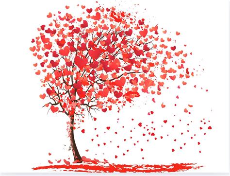 Tree Of Love Png Tree Of Hearts Png Hearts Png Valentine S Day Png Etsy