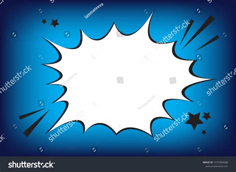 Clear Empty Boom Comic Text Speech Stock Vector Royalty Free