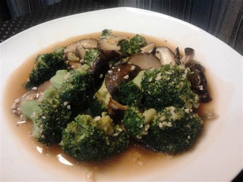 Stir Fry Broccoli And Chinese Mushrooms With Garlic Shans Recipes