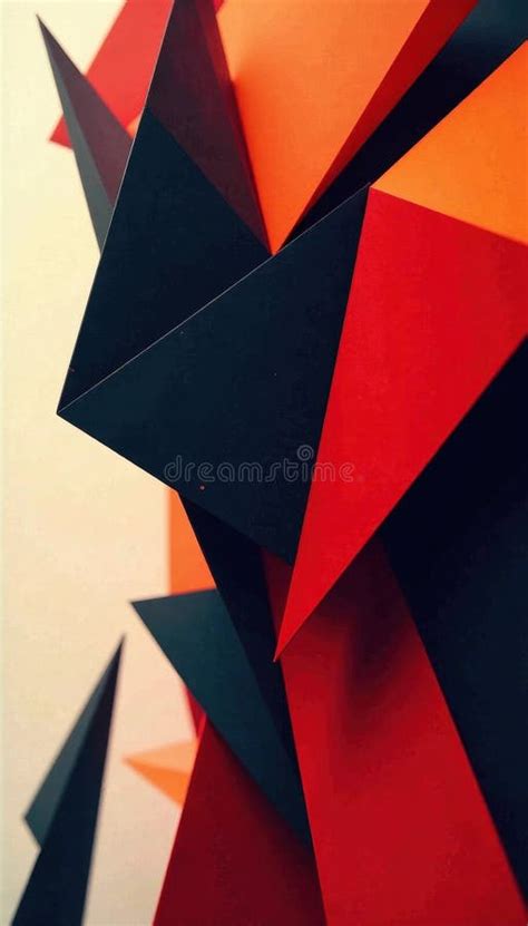 Sharp Black Triangles Create A Bold Geometric Abstract Design Background Illustration Stock