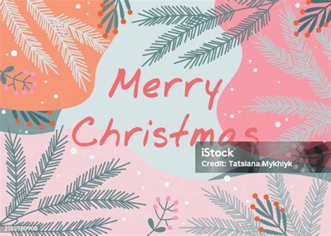 전나무 가지 열매 추상적 인 반점과 크리스마스 겨울 카드 엽서 초대장 포스터 표지 계절 겨울 휴가에 대 한 벡터 일러스트 레이 션 12월에 대한 스톡 벡터 아트 및 기타