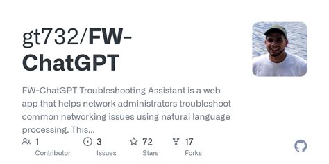 github gt732 fw chatgpt fw chatgpt troubleshooting assistant is a
