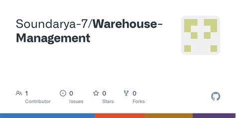 GitHub Soundarya Warehouse Management