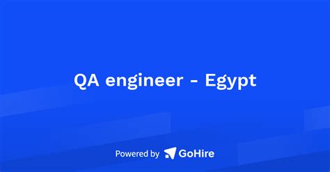 Qa Engineer Egypt At Remotepass Jobs At Remotepass