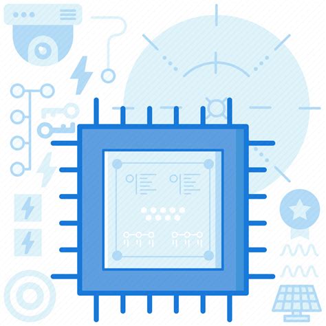 Chip Device Electronic Memory Microchip Technology Icon Download On Iconfinder