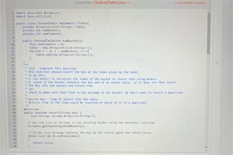 Solved Java Help Please Chaining Collisions For Hash Tables