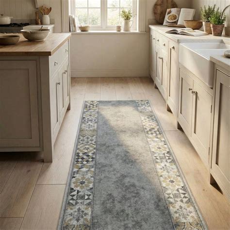 Murcia Grey Kitchen Runners Runrug