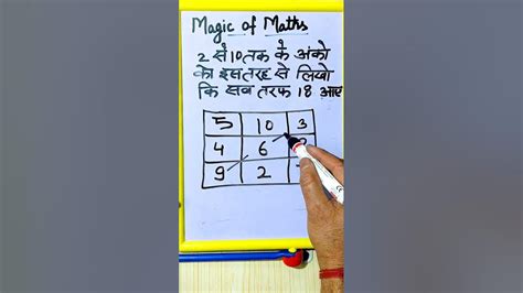 Magicgrid Magicofmaths Shorttricksforadvancemaths Youtube