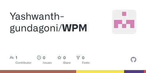 Github Yashwanth Gundagoniwpm