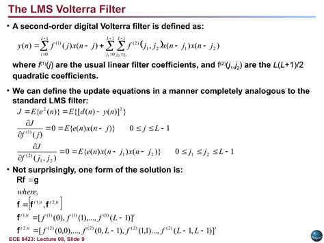 Lecture08the Lms Algorithmsignal Processingpptx