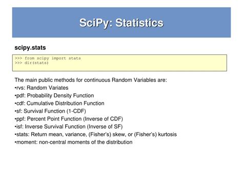 PPT Python Crash Course Scipy PowerPoint Presentation Free Download ID
