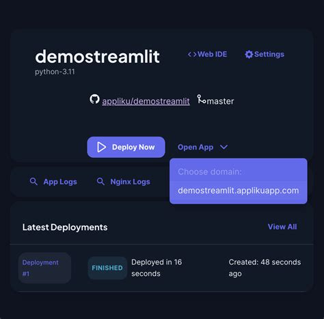 How To Deploy Your Streamlit Application On Your Server With A Custom