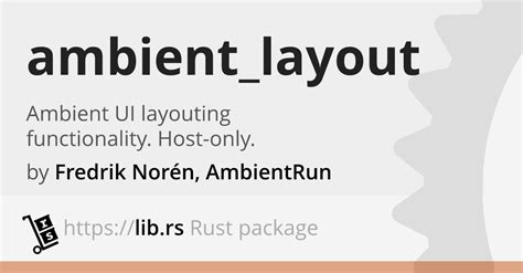 Ambient Layout Rust Game Dev Lib Rs
