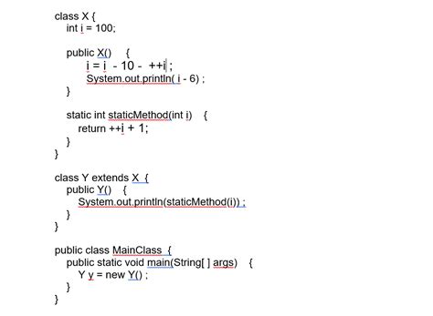 Solved What Is The Output Of The Demo Class Mainclass Given