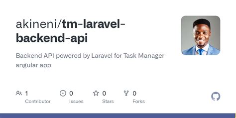 Github Akinenitm Laravel Backend Api Backend Api Powered By Laravel For Task Manager Angular App
