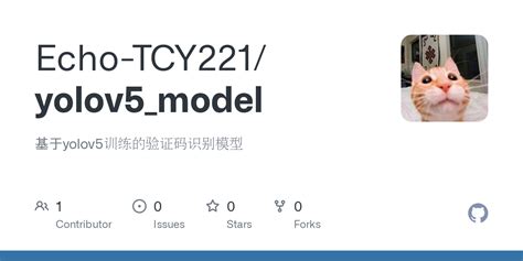GitHub Echo TCY221 yolov5 model 基于yolov5训练的验证码识别模型