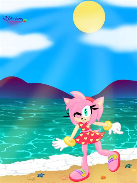 Amy In The Beach By Strawberryshakedl3 On Deviantart