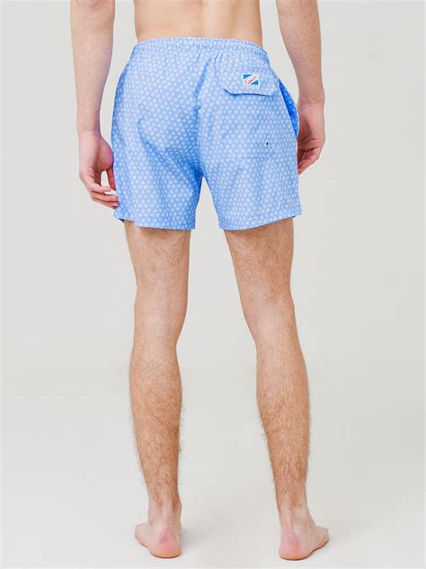 Bermies Mens Tribal Turtles Swim Trunk Saint Bernard