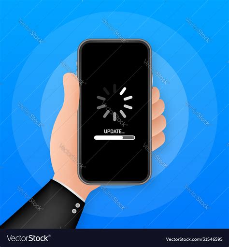 System Software Update Data Or Synchronize Vector Image