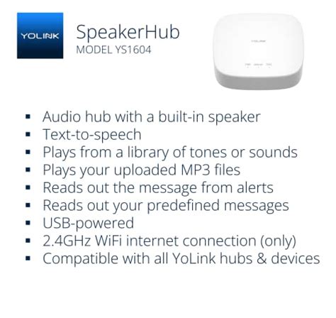 Yolink Lora Smart Outdoor Contact Sensor And Speakerhub Starter Kit Speakerhub Audio Hub 2