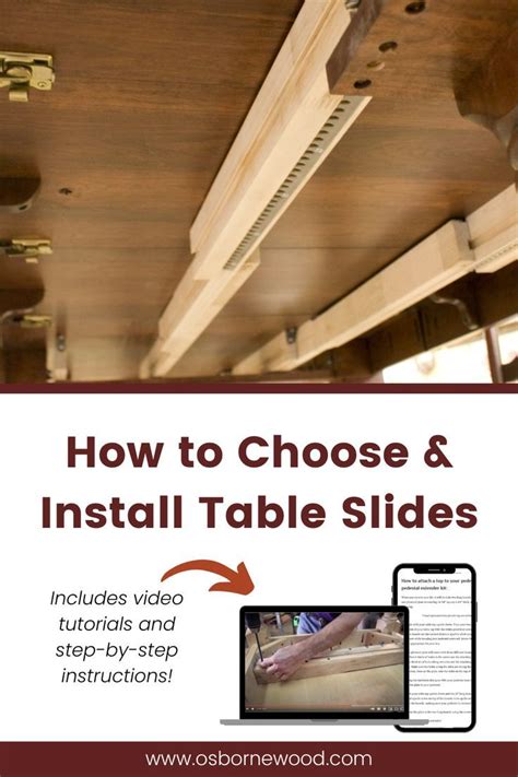 How To Choose And Install Table Slides For Extending Dining Tables