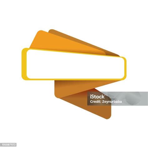 벡터 종이 접기 배너입니다 트렌디한 종이 접기 리본 배너입니다 디왈리에 대한 스톡 벡터 아트 및 기타 이미지 디왈리 3차원 형태 개념 Istock