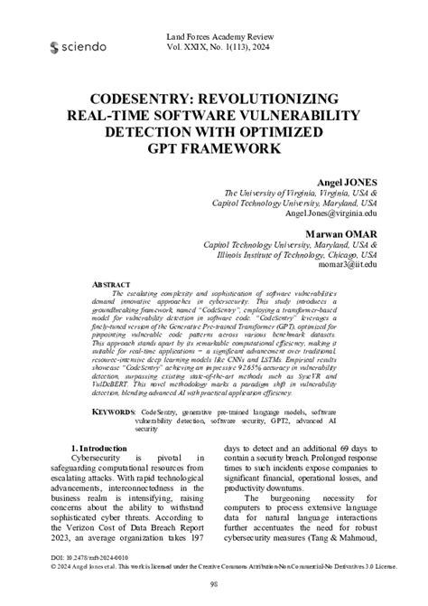 pdf codesentry revolutionizing real time software vulnerability