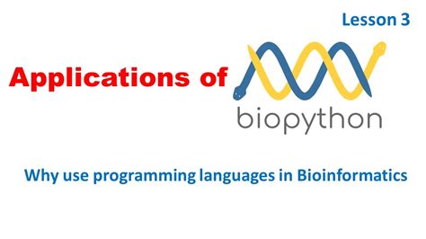Biopython Course Applications Of Biopython Lesson 3 Youtube