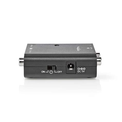 Digital Audio Converter 2 Way Connection Input 2x Rca Male