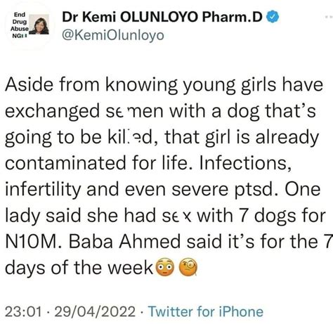 Sex With Dog Kemi Olunloyo Exposes The Reason Behind It Crime Nigeria