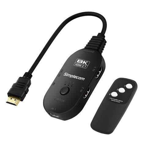 Simplecom CM Port HDMI Switch IN OUT Splitter HDCP K Hz