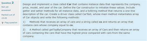 solved question 2 not yet answered marked out of 15 00 p