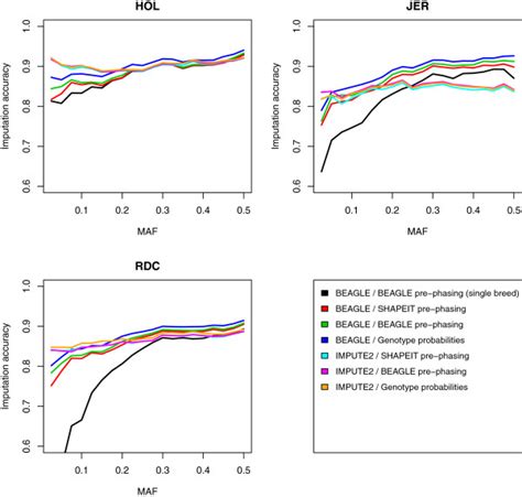 Imputation Accuracy Versus Minor Allele Frequency Maf Imputation