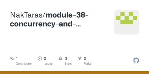 GitHub NakTaras Module Concurrency And Multithreading Architecture
