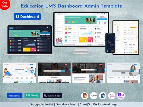 Education Lms Dashboard Admin Template Multipurpose Themes