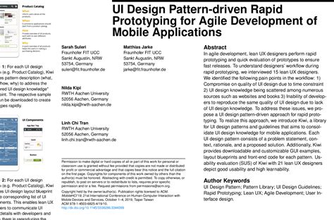 Figure 2 From Ui Design Pattern Driven Rapid Prototyping For Agile