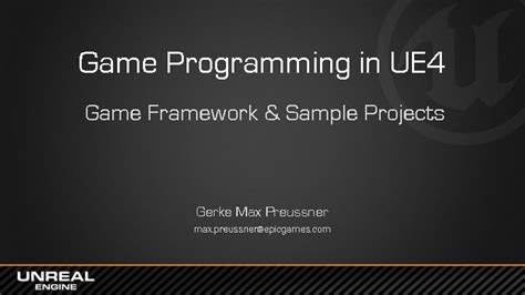 game programming in ue 4 game framework sample