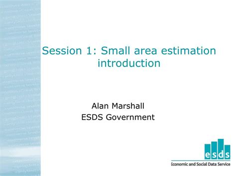 PPT Session 1 Small Area Estimation Introduction PowerPoint Presentation ID 3683105