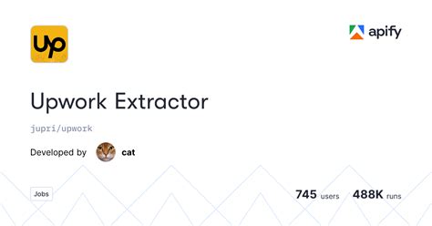 Issues · Upwork Extractor · Apify