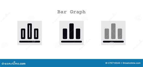 Bar Graph Icons Pack Stock Vector Illustration Of Analysis 270710544