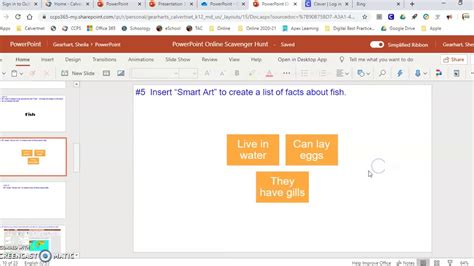 How To Insert Smart Art In Powerpoint Online Youtube
