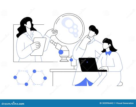 Biomedical Engineering Isolated Cartoon Vector Illustrations 303996442