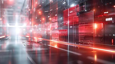 Premium Photo Futuristic Digital Document Management System For Organizing Files In A