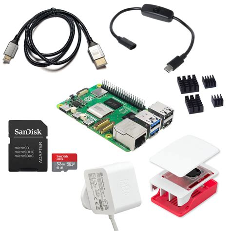 Raspberry Pi 5 4gb Model B Starter Kit Beginners Collection Zaitronics