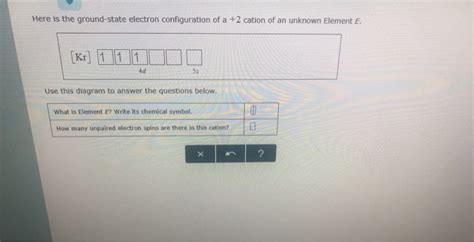 Solved Here Is The Ground State Electron Configuration Of A