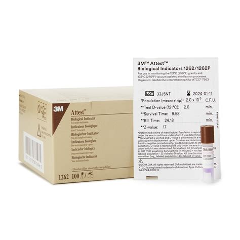 3m Attest Sterilization Biological Indicator Vial