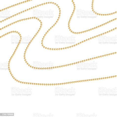 다른 모델과 골드 구슬의 형태 구슬의 현실적인 이미지 벡터 일러스트레이션 0명에 대한 스톡 벡터 아트 및 기타 이미지 0명 갈란드 장식품 개체 그룹 Istock