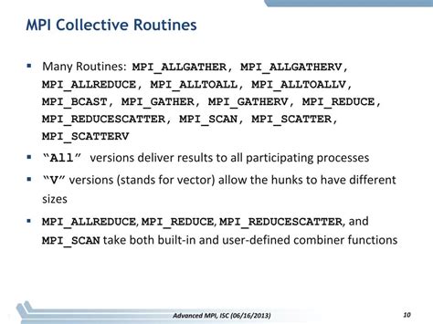 Ppt Advanced Parallel Programming With Mpi Powerpoint Presentation