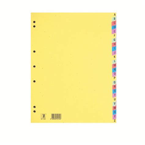 A4 A Z Rainbow File Dividers 26 Position The Lever Arch Lab